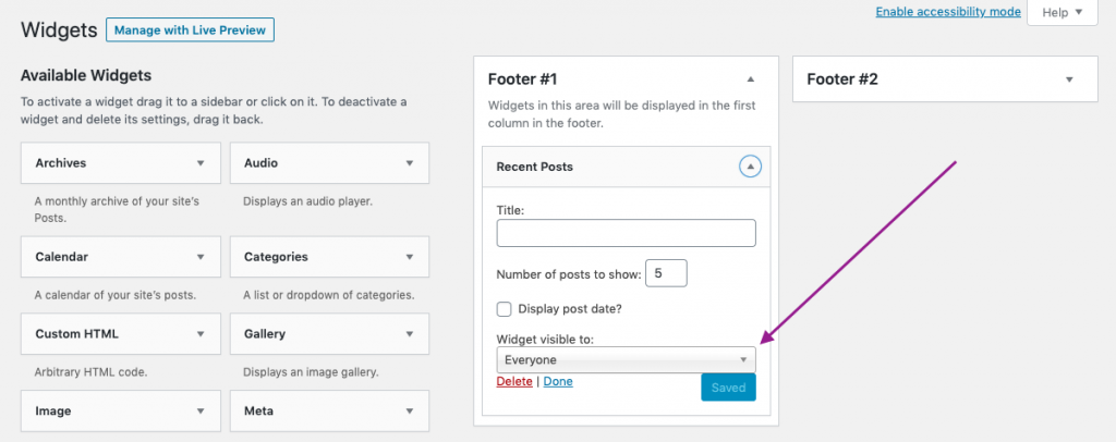 Restricting Visibility Of Wordpress Widgets Restricted Content For Wordpress