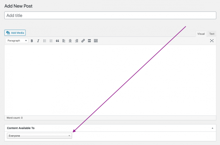 Restricting the content of page or post » Restricted Content for WordPress